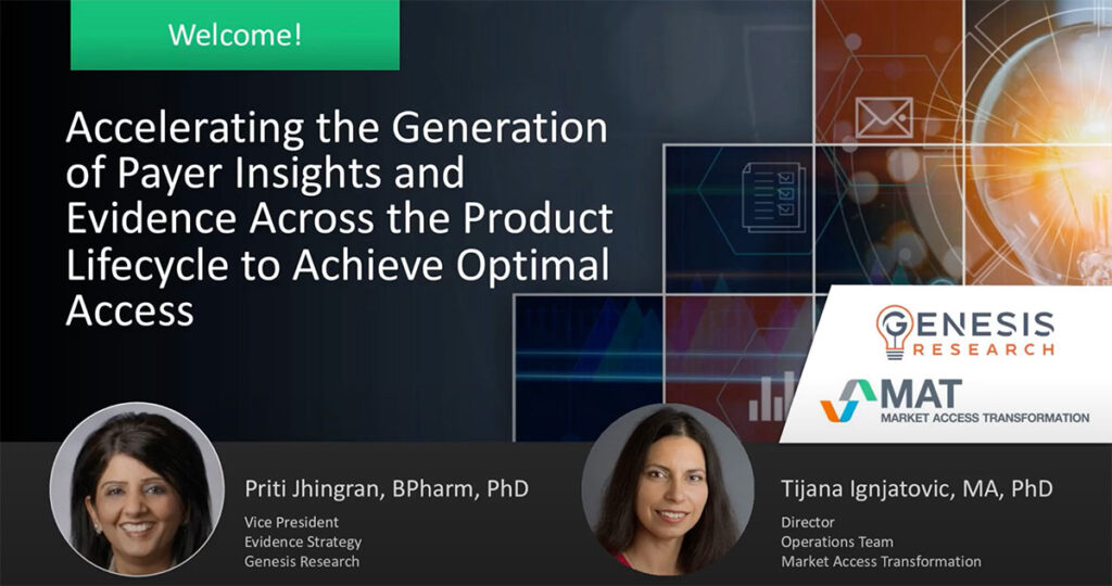 Accelerating the generation of payer insights and evidence - Genesis ...